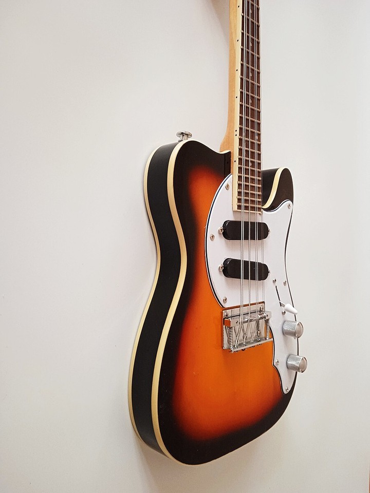 Electric Guitar mini 8 Strings Mandolins Guitar Mandocaster Sunburst ...