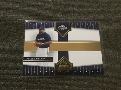 2005 Donruss Champions #384 Prince Fielder RC Milwaukee Brewers Rookie ...