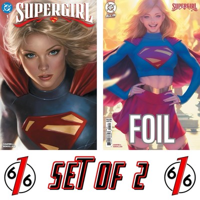 🔥 SUPERGIRL #1 CARLA COHEN 616 COMICS & ARTGERM FOIL Variant Set LTD ...