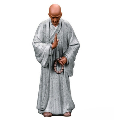 Zi Sha Sand Bowing Monk Statue Master Buddhism Zen Figure Decor | eBay