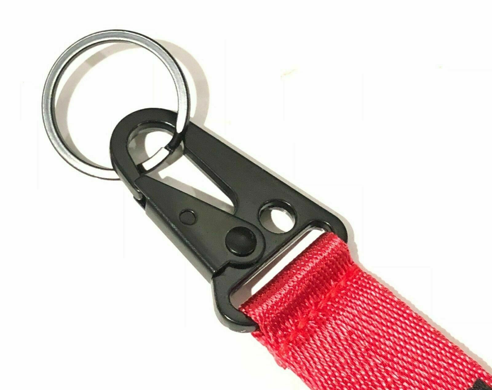JDM MAZDA RED Racing Keychain Metal key Ring Hook Strap Lanyard ...