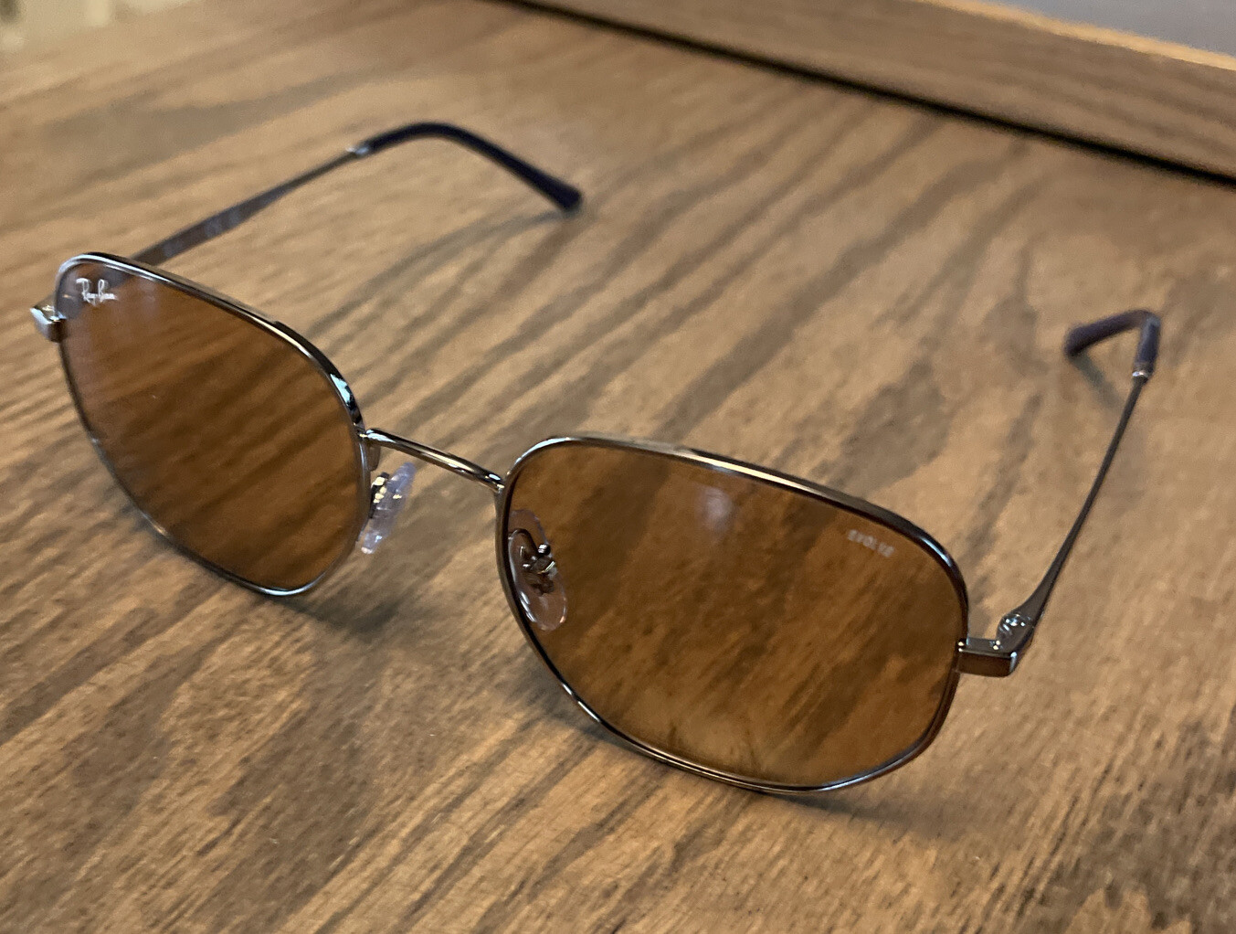 Ray-Ban RB3682 Sunglasses Gunmetal w/ Evolve Photochromic Brown Lenses ...