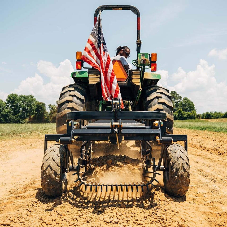 Titan Attachments 3 Point Single-Row Potato Digger, PTO Powered Cat 1 ...