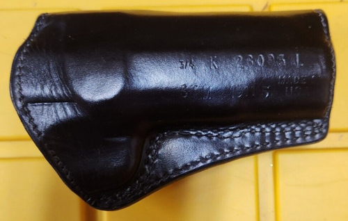 Mitch Rosen black hard leather 1911 holster for 5" barrels | eBay