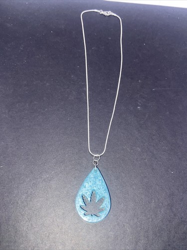 Turquoise Pot Leaf Necklace | eBay