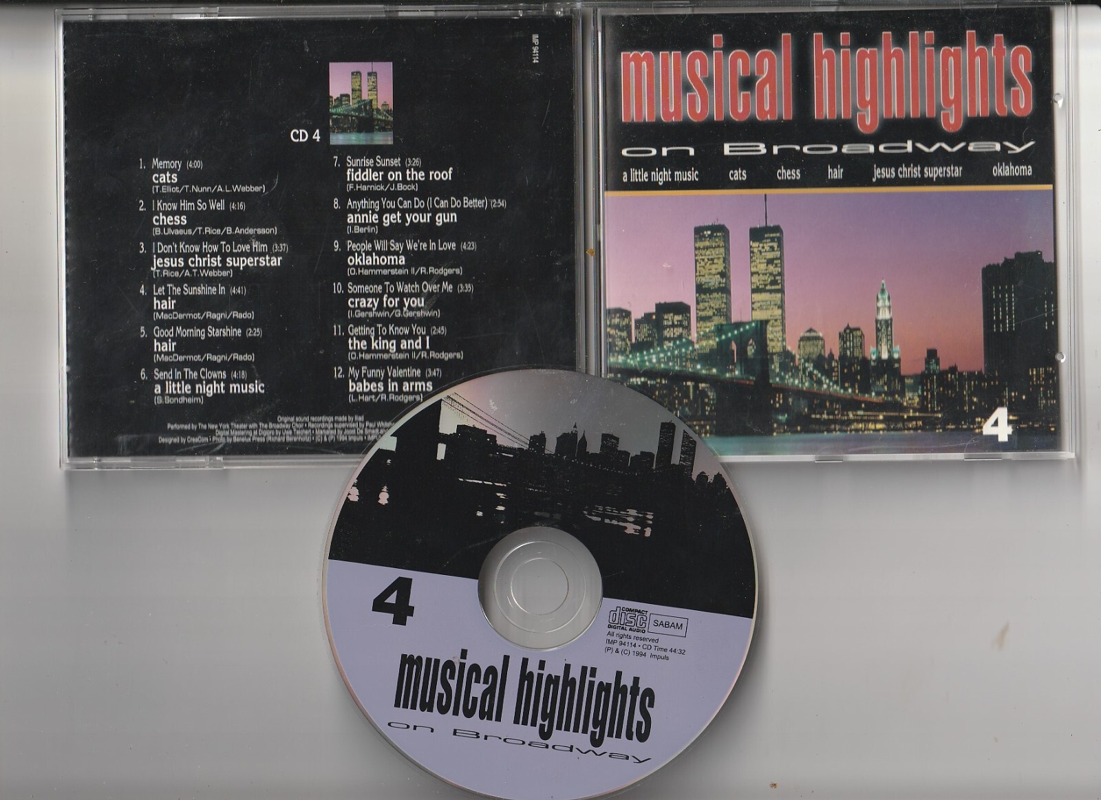 Musik CD Sampler Musical Highlights on Broadway 4 | eBay.de