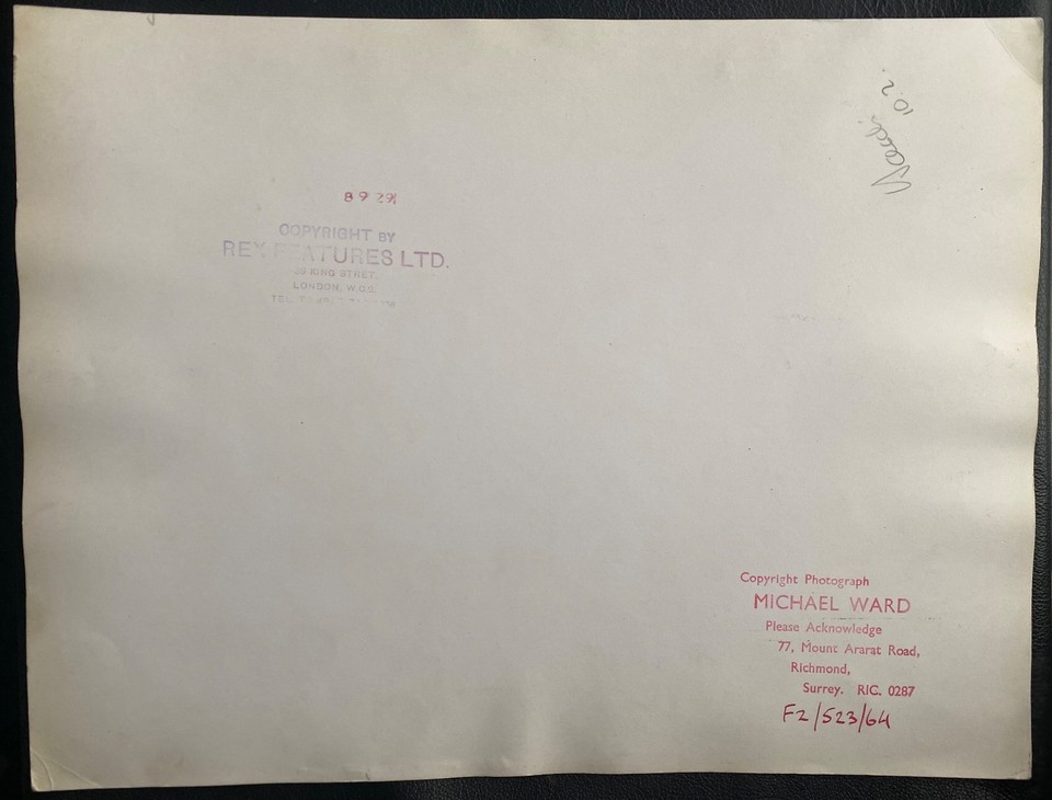 PATTIE BOYD BY MICHAEL WARD #1 ORIG. VINTAGE PHOTO 1964 BEATLES FASHION ...