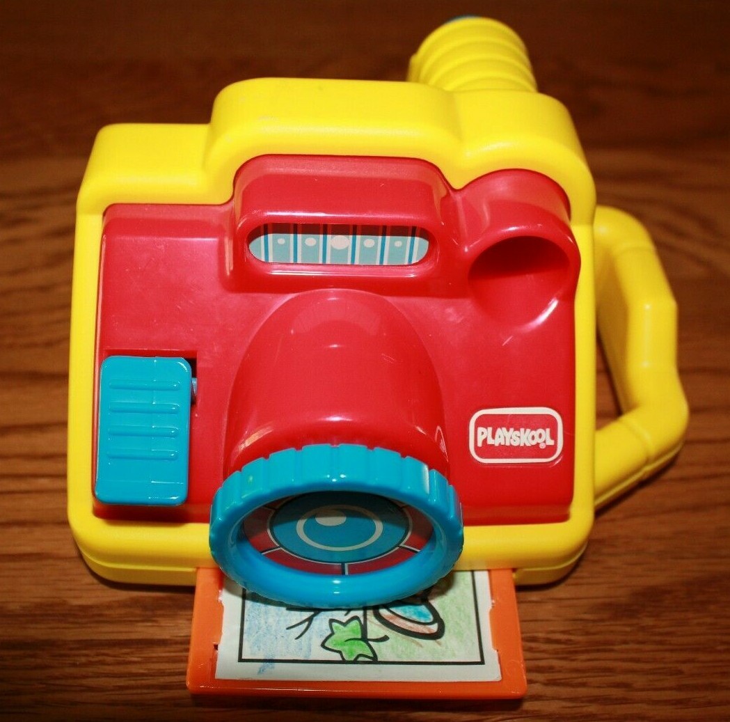 1994 Playskool Pop n' Shoot Toy Camera Pictures Polaroid with Photo ...