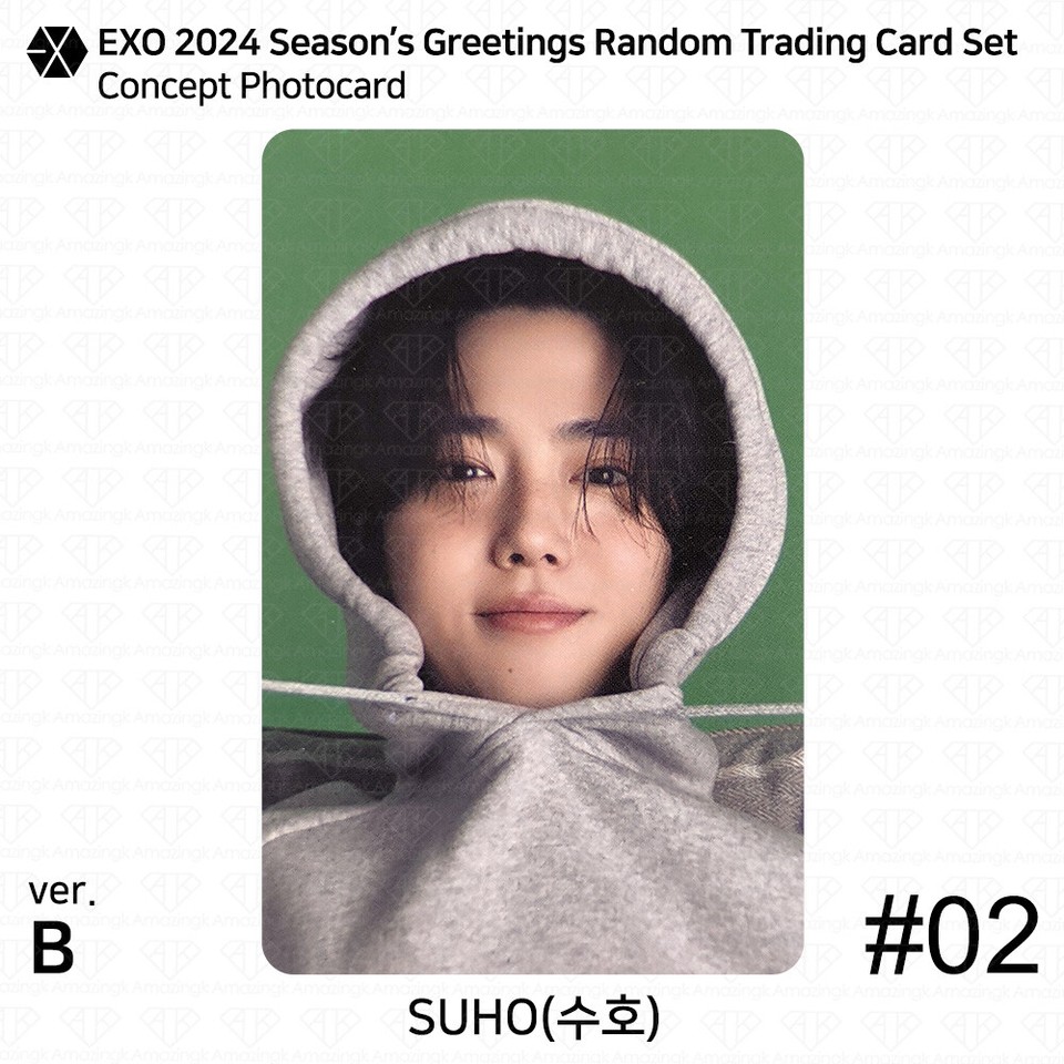EXO 2024 Season's Greetings Random Trading Card Set Concept Selfie ...