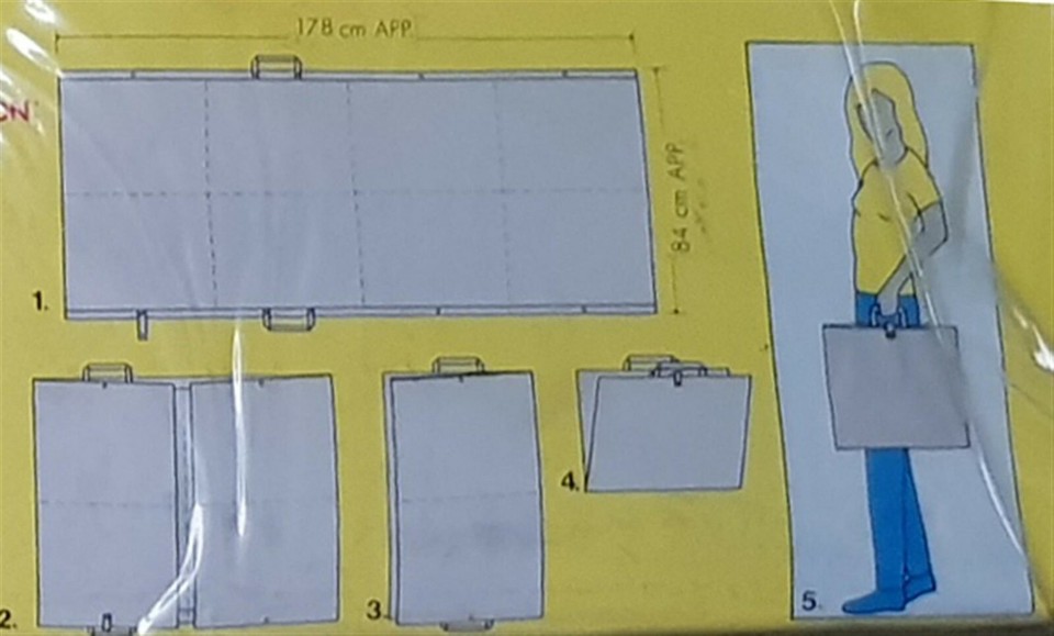 Vintage Reflecting Tanning Mat Blanket 2in1 Bag Solar Sun Bed Even Tan ...