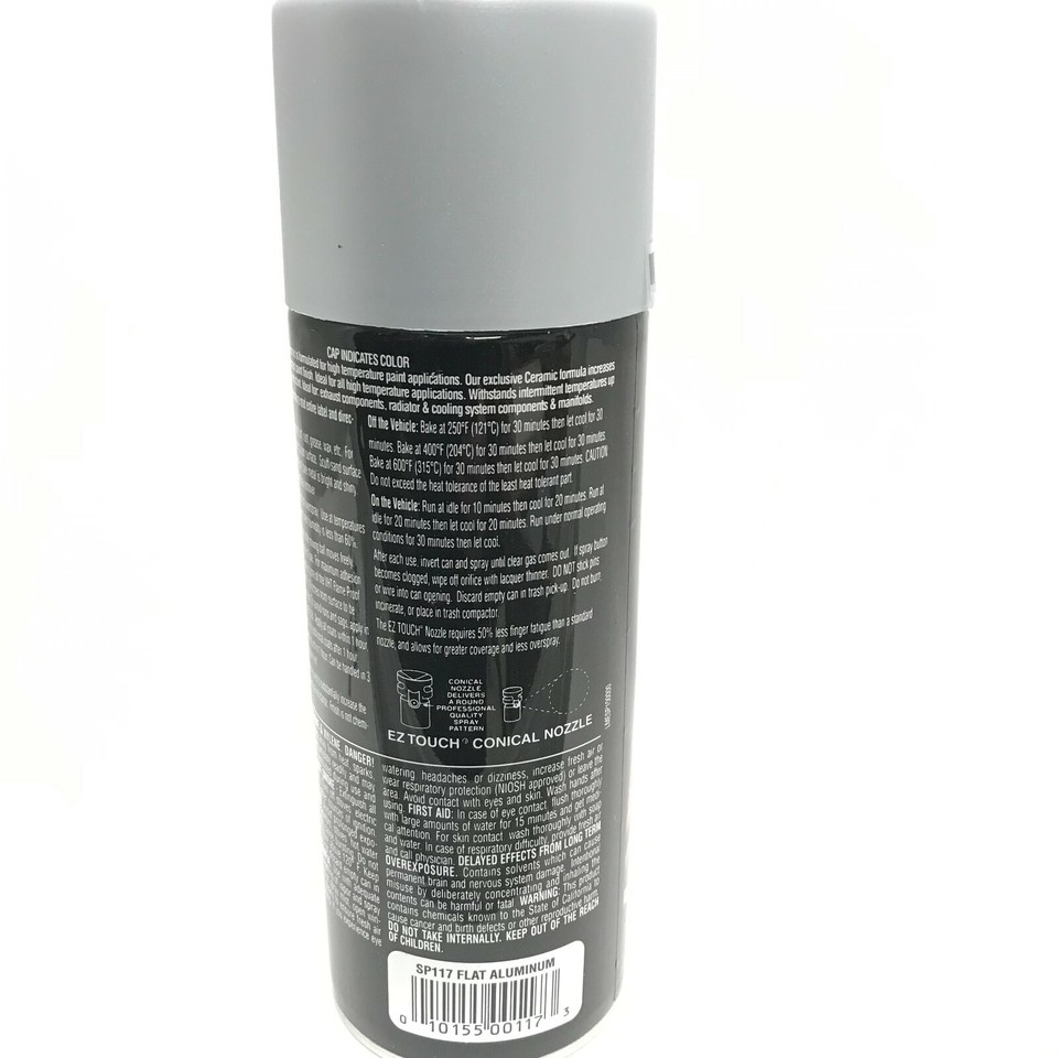 VHT SP117 FlameProof Aluminum Paint, Header Paint, Silica, Ceramic ...