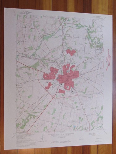 Xenia Ohio 1967 Original Vintage USGS Topo Map | eBay