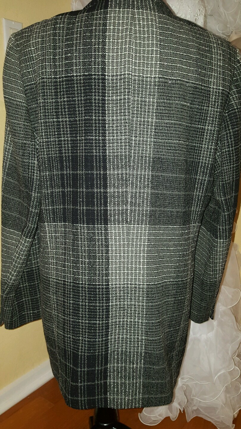 BASLER Black Wool Blend Tweed Jacket size Eur 42 | eBay