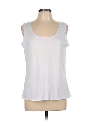 Notations Women White Tank Top L | eBay