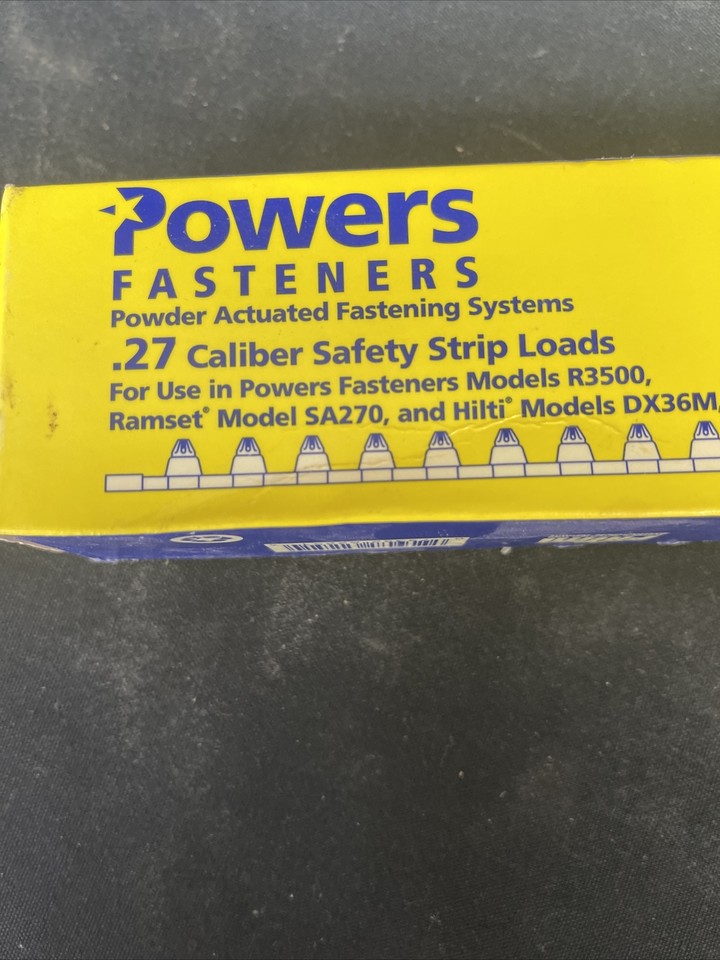100shots Of POWERS POWDER ACTUATED FASTENER .27 CALIBER #50626 | eBay