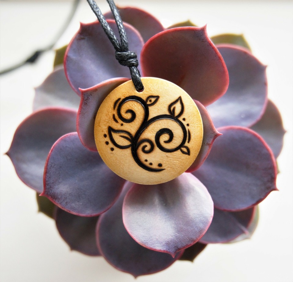 Four Elements Necklace 4 Earth Air Fire Water Symbol Sister Sibling ...