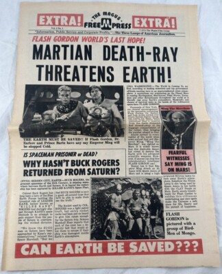 Rare 1974 Herald Magus Film Group FLash Gordon Buck Rogers Mars Attacks ...