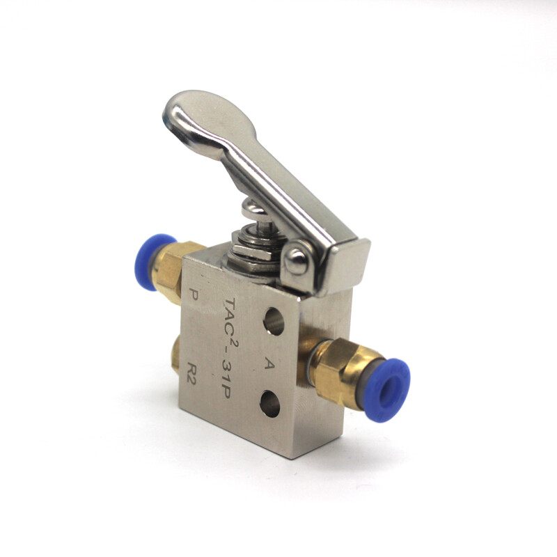 TAC2-31P Pneumatic Valve 2 Position 3 Way Mechanical Valve With 6mm ...