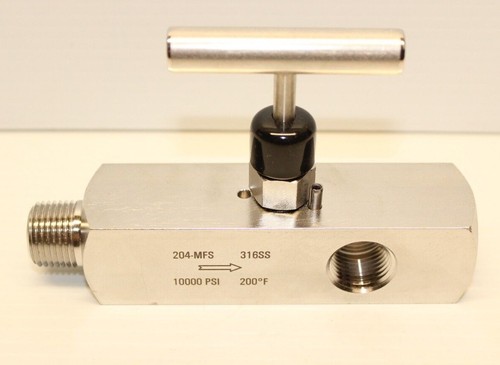 ⭐NEW⭐ NOSHOK 204-MFS 316 SS STAINLESS 10,000PSI 1/2" ISOLATION NEEDLE ...