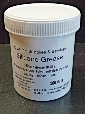 200g pure silicone grease,O ring lubrication , seals, latex, plastics ...