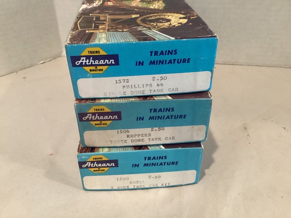 3 Athearn HO Shell #2005 Phillips 66 #9213 Kloppers 1901 single dome ...