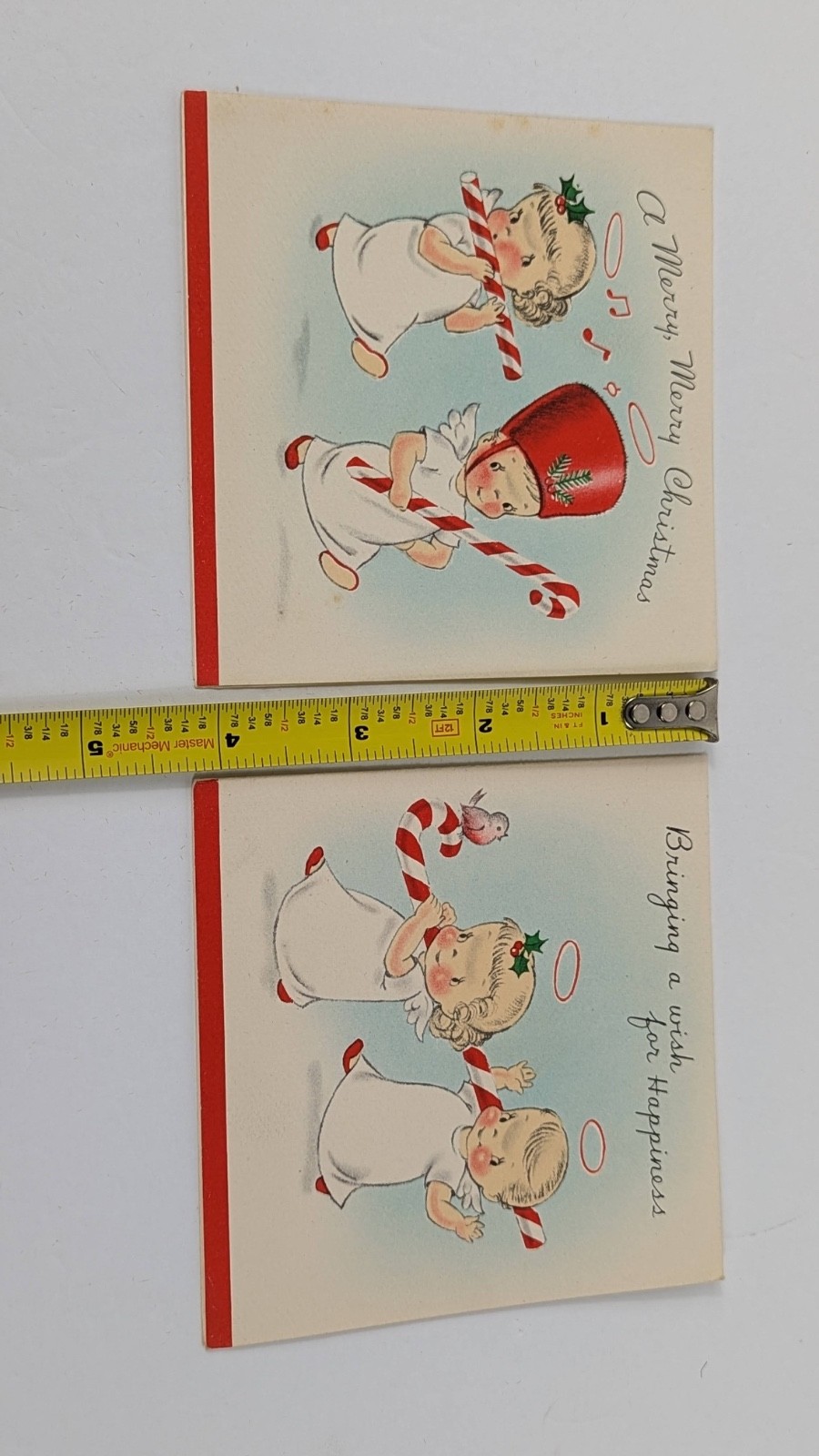 Vintage lot 2 Kandy Cane Kids Christmas Cards By White & Wyckoff | eBay