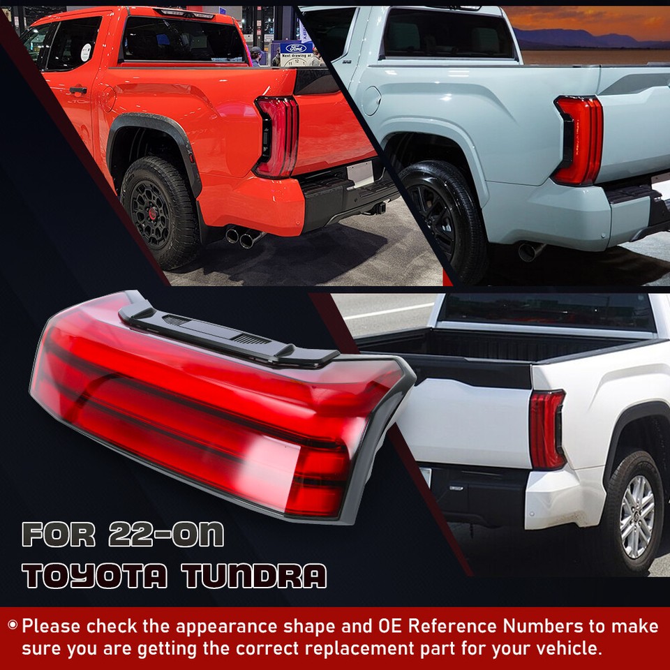 Driver Side LED Tail Light For 2022-2023 Toyota Tundra 4-Door 81560 ...