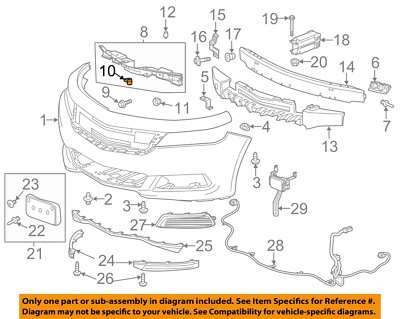 GM OEM 01-20 Astra Bumper Components-Center Support Retainer Nut ...