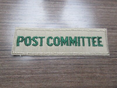 Explorer Post Committee Tan and Green Strip IN4 | eBay
