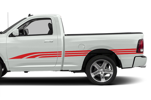 Vinyl Sticker for Dodge Ram Regular Cab 1500 Sport Side Stripe Graphics ...