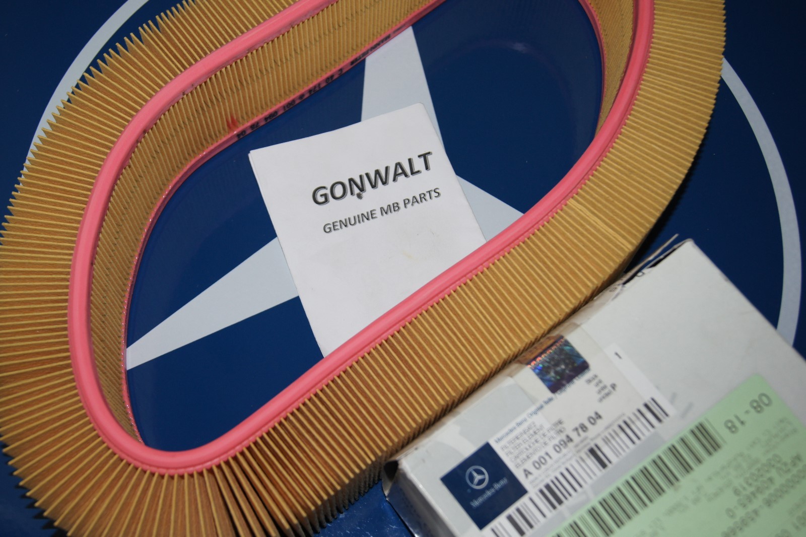 Mercedes Benz Genuine Engine Air Filter Intake 380SE 380SEL SE SEL OE ...