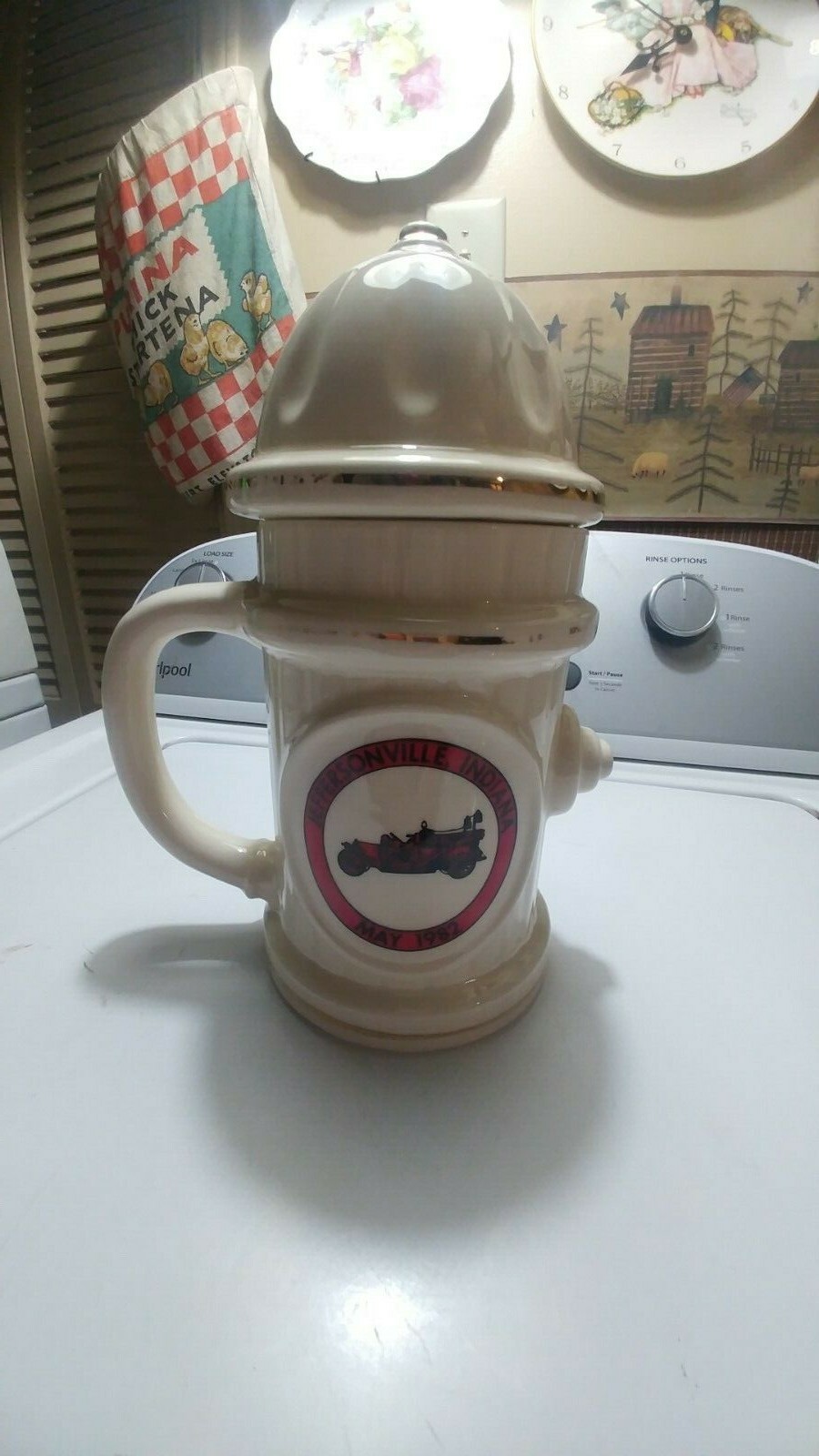 Vintage Starcrest Pottery Jeffersonville Indiana Firefighter Union ...