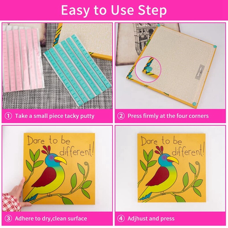 192 Stk Sticky Putty Sticky Poster Installationskitt Fotografie Wall ...