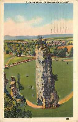 Postcard Virginia VA Natural Chimneys Mt. Solon Winchester 1940 Cancel ...