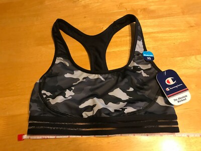 Champion Women's Absolute Workout Sports Bra Neutral/Black Camouflage ...
