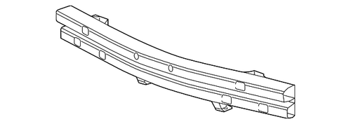 Genuine GM Front Bumper Impact Bar 23195058 | eBay