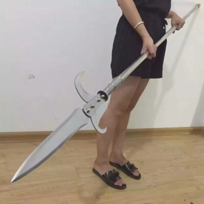 Long Short Collapsible Spear Halberd Weapon Polearm Fighting Battle ...