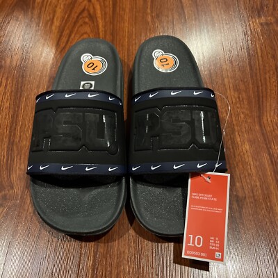 Nike Off Court Men’s Penn State PSU Slides Size 10 Black Navy NWT ...