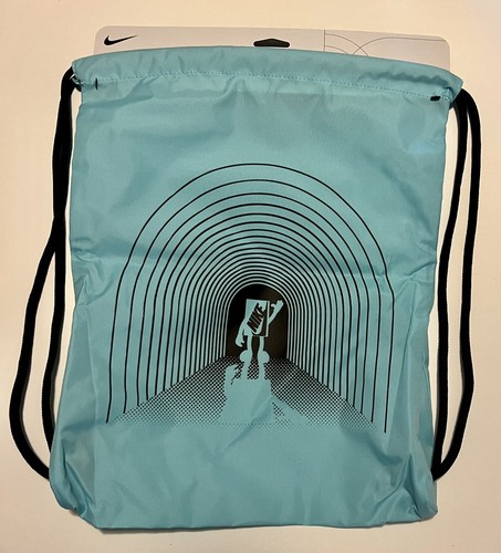 Nike drawstring backpack bag new blue/aqua | eBay