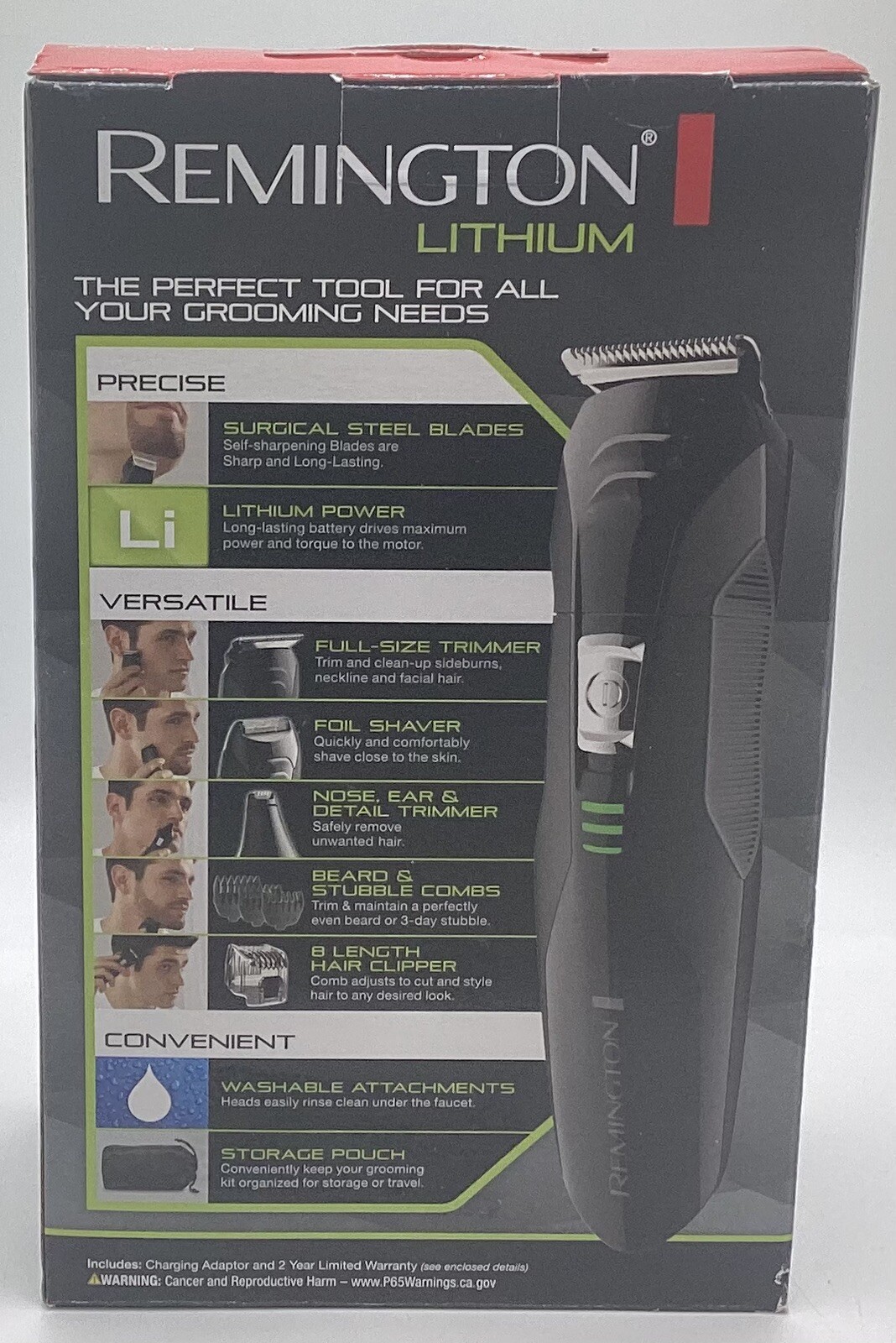 Remington PG6025 Grooming Trimmer Kit - Black for sale online | eBay