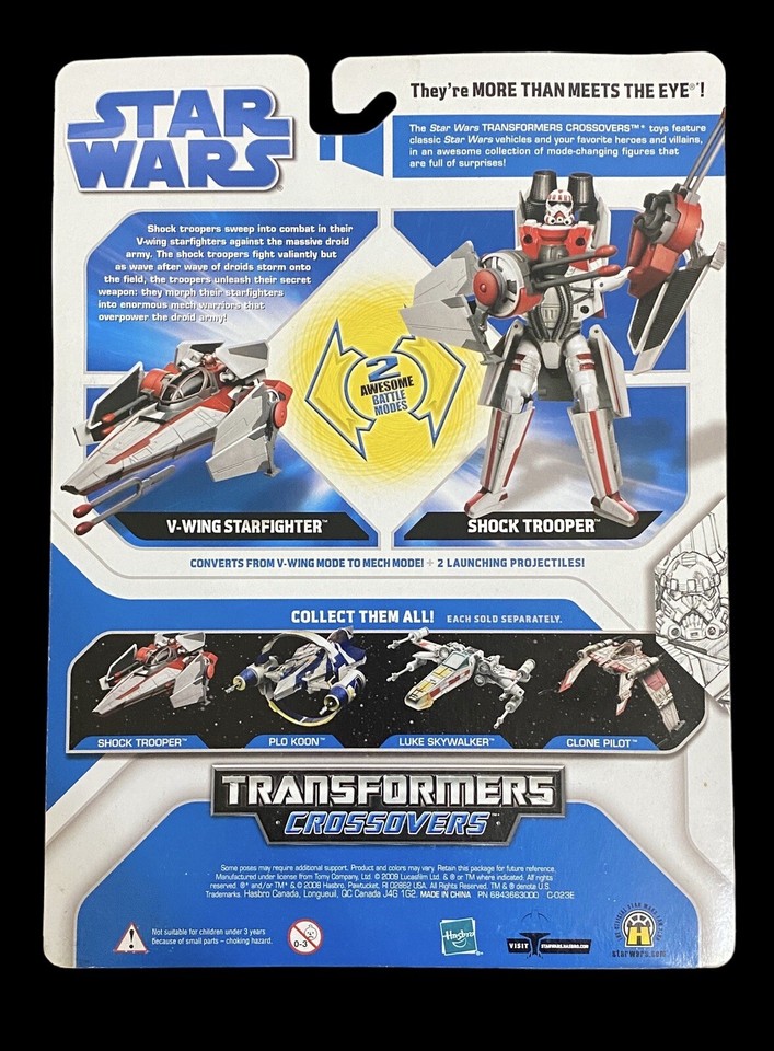 Star Wars Transformers Crossovers “Shock Trooper to V-Wing Starfighter ...