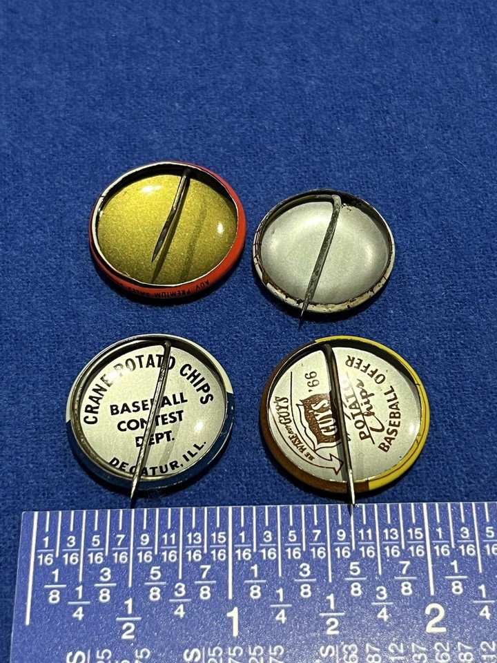 Vintage Lot 4 1960’s Cleveland Indians Baseball Pinbacks Pins Guys ...