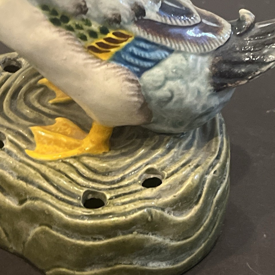 Mallard Duck Flower Frog Made In Japan | eBay
