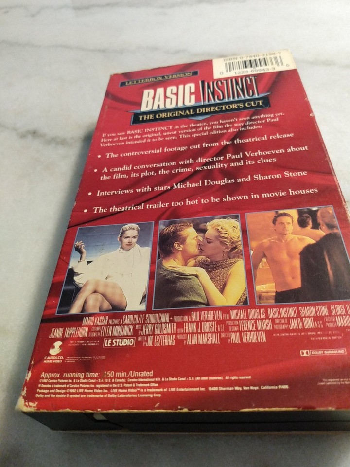 Basic Instinct (VHS, 1994, Widescreen | eBay