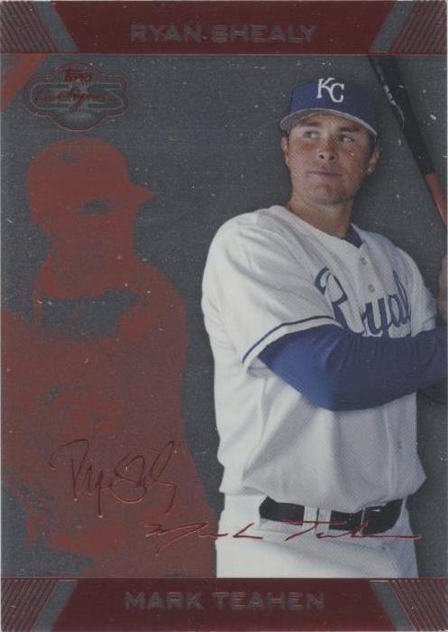 2007 Topps Co-Signers - Mark Teahen, Ryan Shealy #23 Silver Red /199 ...