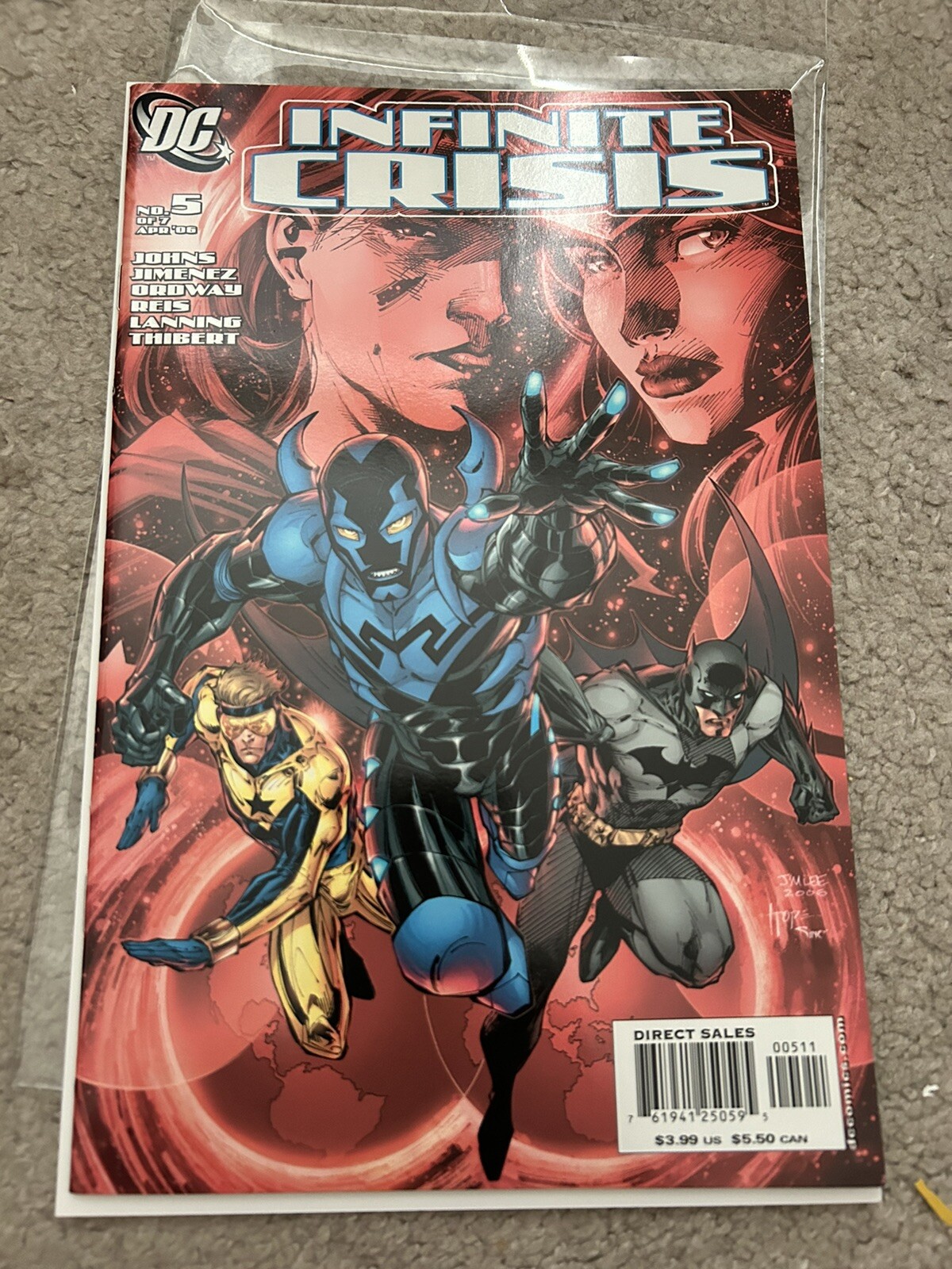 Infinite Crisis #5 1st Appearance Of 3rd Blue Beetle Jamie Reyes 2006 ...