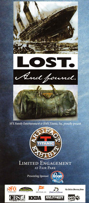Titanic Artifact Exhibit Brochure/Flyer - Dallas,Texas 2000 | eBay