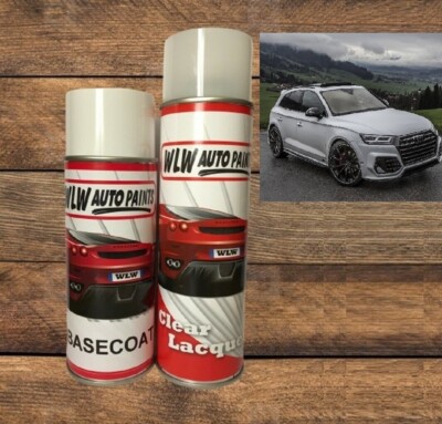 FOR VW FOR AUDI GLACIER WHITE MET LS9R 2K SOLVENT BASECOAT AEROSOL ...