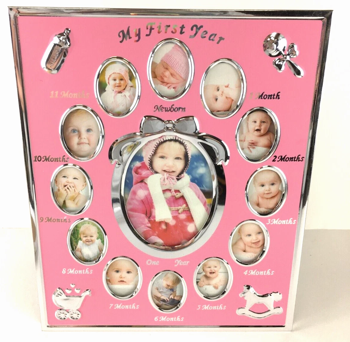 Girl First Year Photo Frame