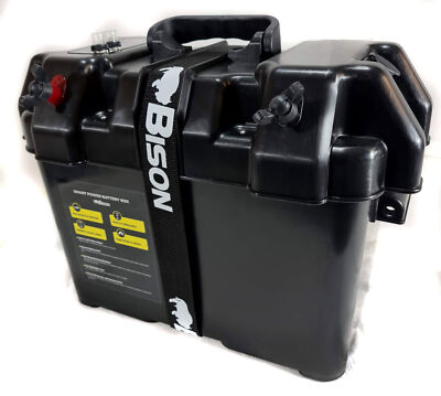 BISON BATTERY BOX CARRIER 5X USB PLUS 12V OUTPUTS BREAKERS DELUXE V2 ...